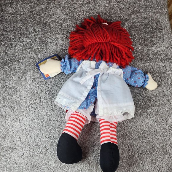 Toys | Raggedy Ann Doll Stuffed Toy Yarn Hair Has Dress And Apron On 16 ...